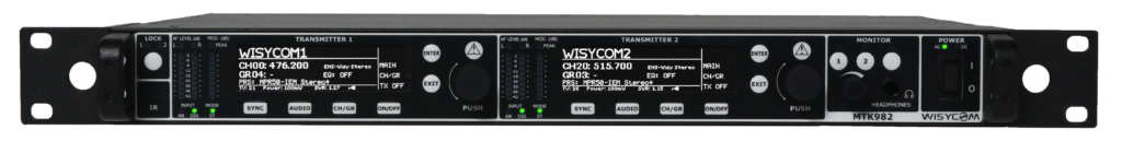 Wisycom Releases Dual-Wideband Stereo IEM/IFB Transmitter